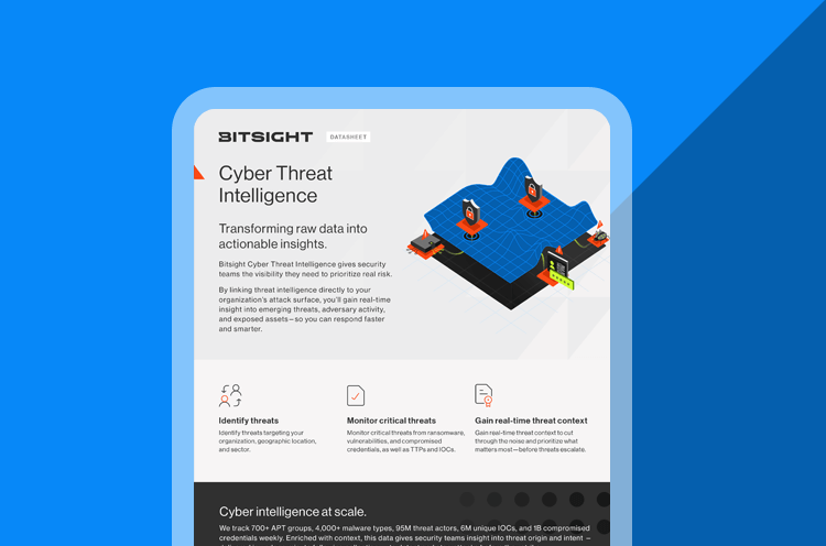Bitsight Cyber Threat Intelligence | Bitsight